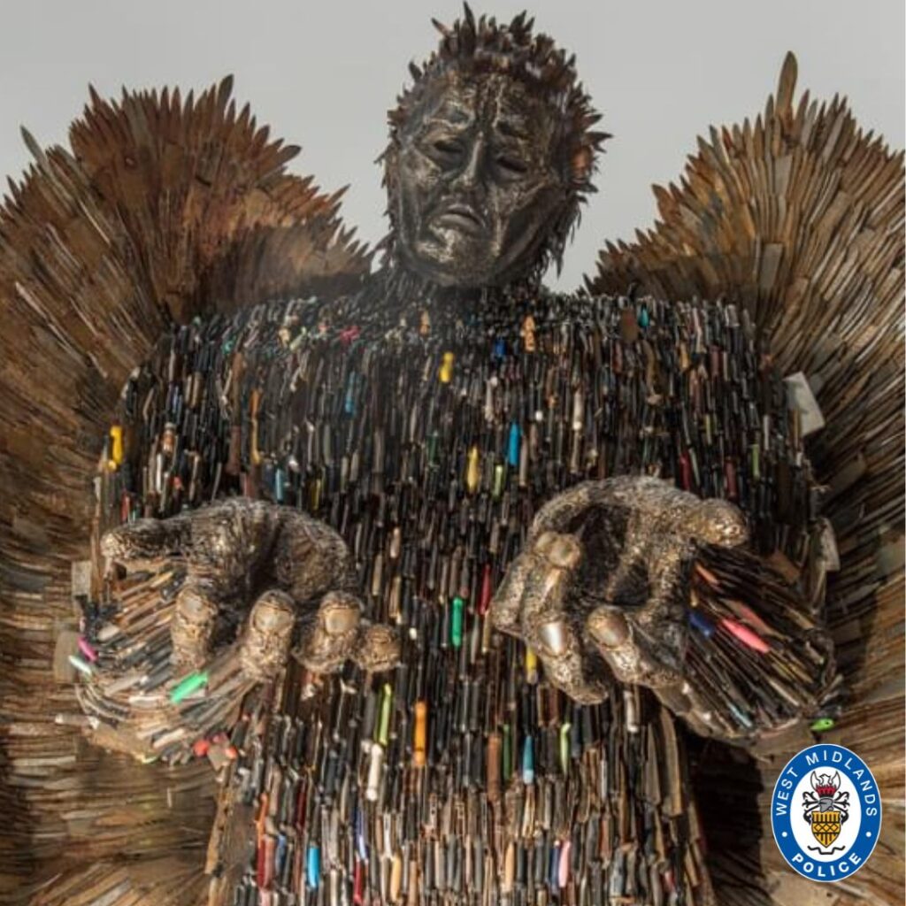 The Iconic Knife Angel - Walsall - Romanian+ Community Centre Walsall